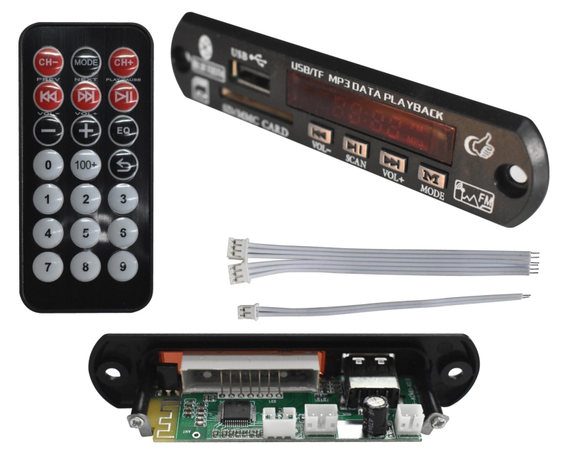 Velasco | Sonido y Electrónica - MODULO REPRODUCTOR MP3 USB/MICROSD/FM/BLT