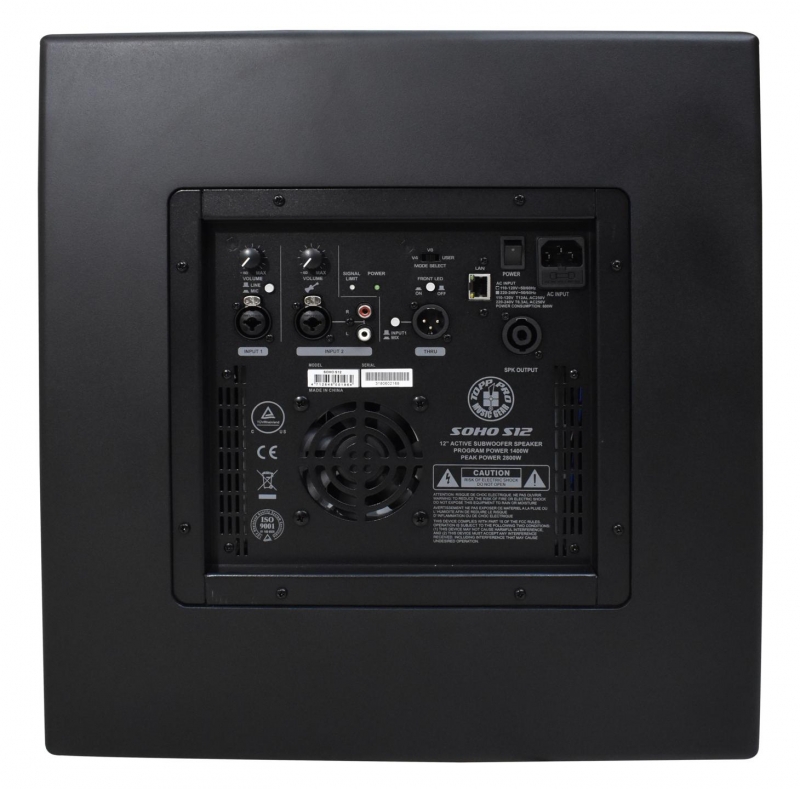 Velasco | Sonido y Electrónica - SUB BAJO ACTIVO P/SISTEMA SOHO-V8 12 1400W