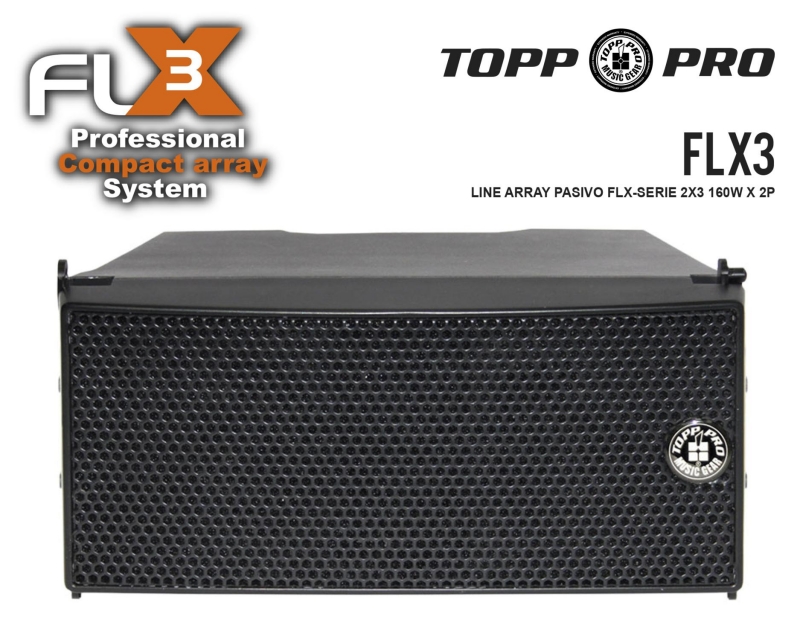 Velasco | Sonido y Electrónica - LINE ARRAY PASIVO FLX-SERIE 2X3 160W X 2P