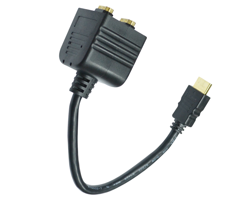 Velasco | Sonido y Electrónica - CABLE HDMI "Y" 1 MACHO X 2 HEMBRA CALIDAD
